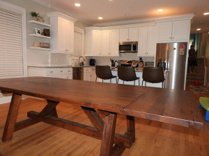 Rustic Barn Beam Harvest Table For Rachel And Efram WP5 | Chagrin ...