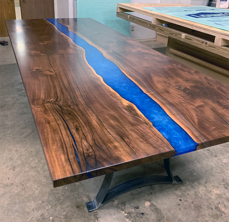 Epoxy River & Wood Conference Tables For Sale Online | $4,500+